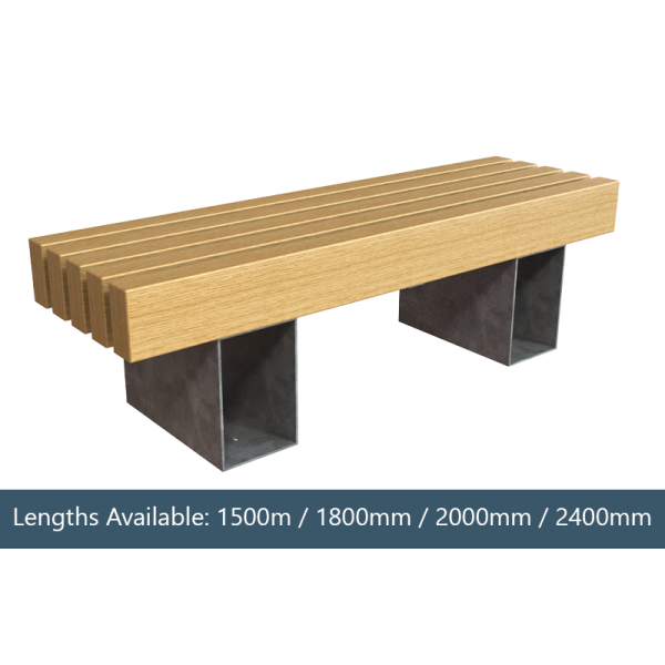 Rochester Steel and Timber Bench | Street Furniture Manufacturers ...